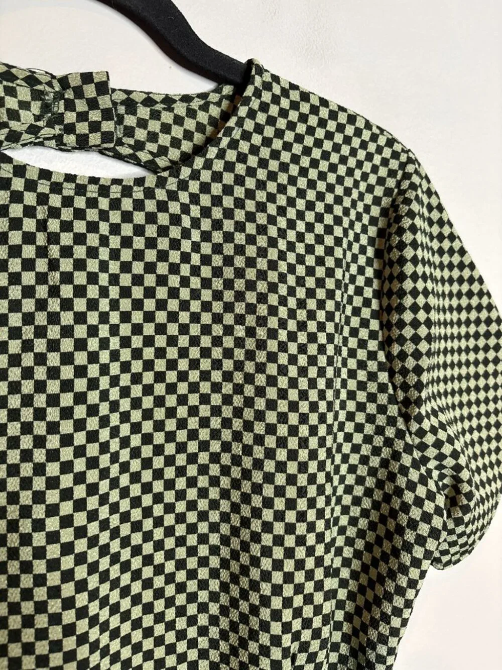 Lisa Says Gah | Dresses | Lisa Says Gah Green And Black Checkerboard ...